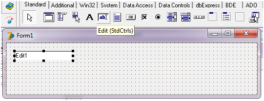 Berbagi Ilmu Seadanya: Komponen Edit pada Delphi