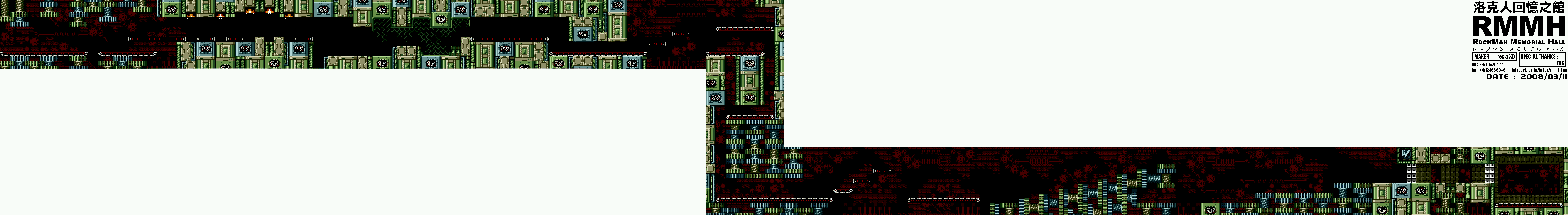 舞台地圖(Stage Map) 01.元祖系列(Classic) - RMMH洛克人回憶之館