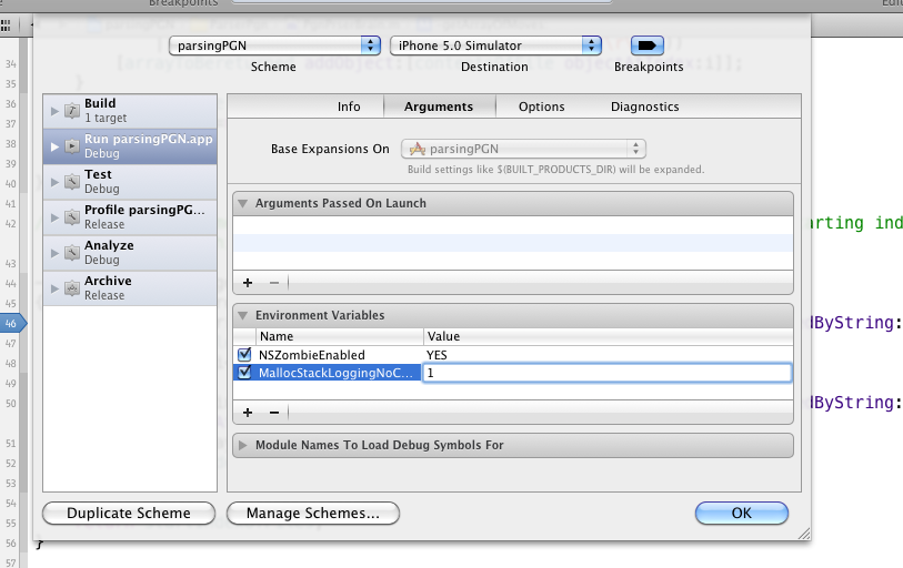 Finding Xcode Errors Due To Deallocated Instances Coding
