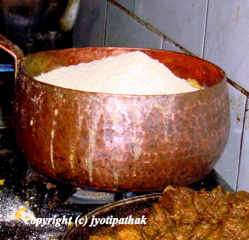 Taste of Nepal: Nepali Dhindo - ढिडोँ - (Cornmeal Porridge)
