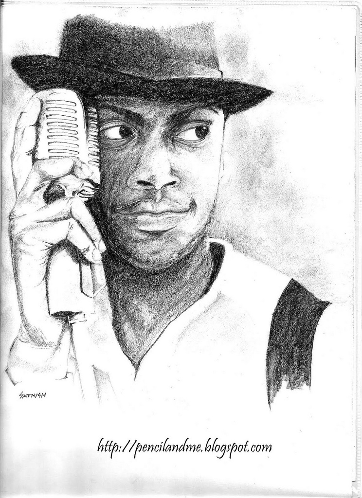 Pop Singer - Pencil Drawing ~ Sathish's Gallery - Pencil Sketches ...