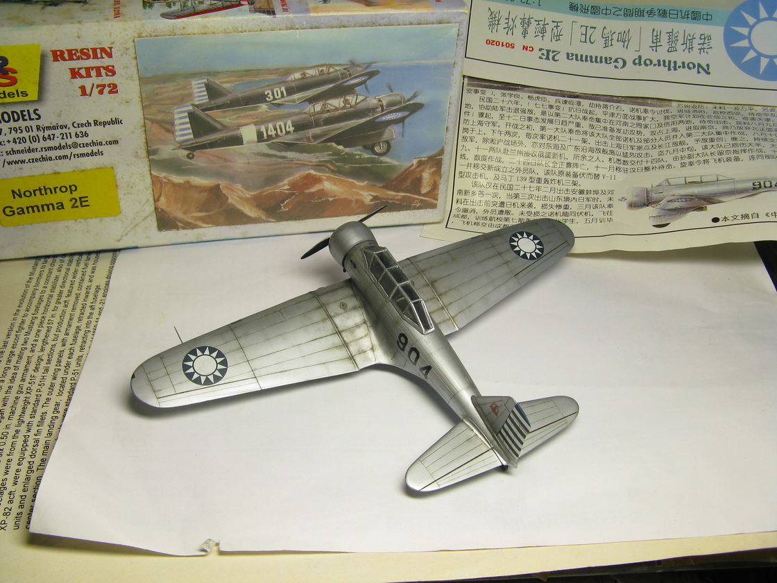 CHINESE AIRCARFT: RS models 1/72 Northrop Gamma 2E