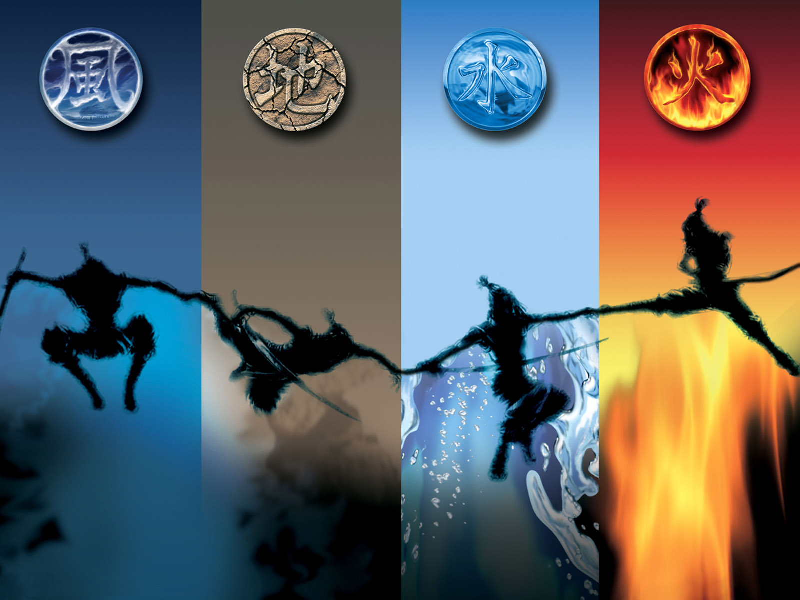 Four-Elements-of-Life-Wallpaper