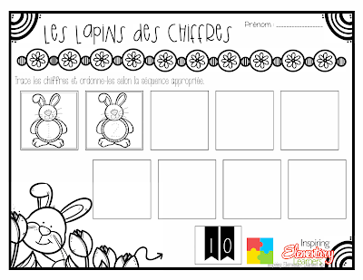 Ressources en français: Les nombres des petits lapins! Maternelle