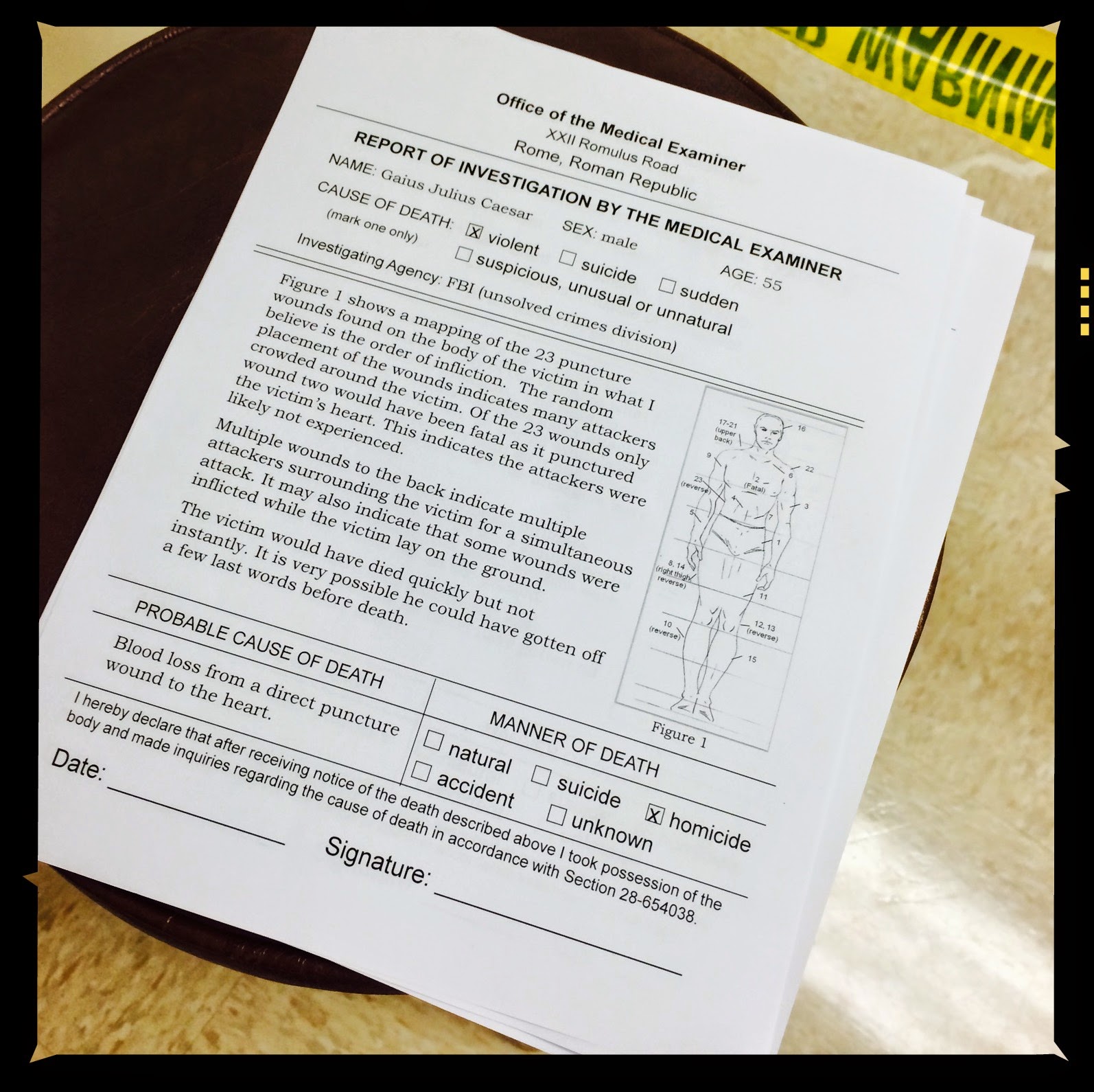 Ms. B's Got Class: Cold Case Files: Caesar Edition