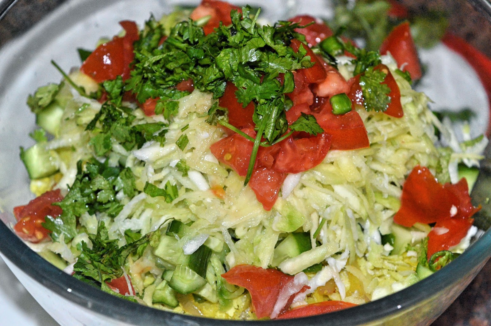 exotic-n-easy cooking: Kache Aam Ka Poha (Raw Mango and Flattened Rice)