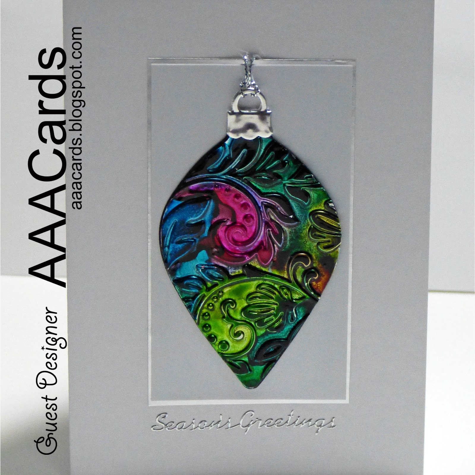 Cathy's Card Spot: Alcohol ink metal decorations.