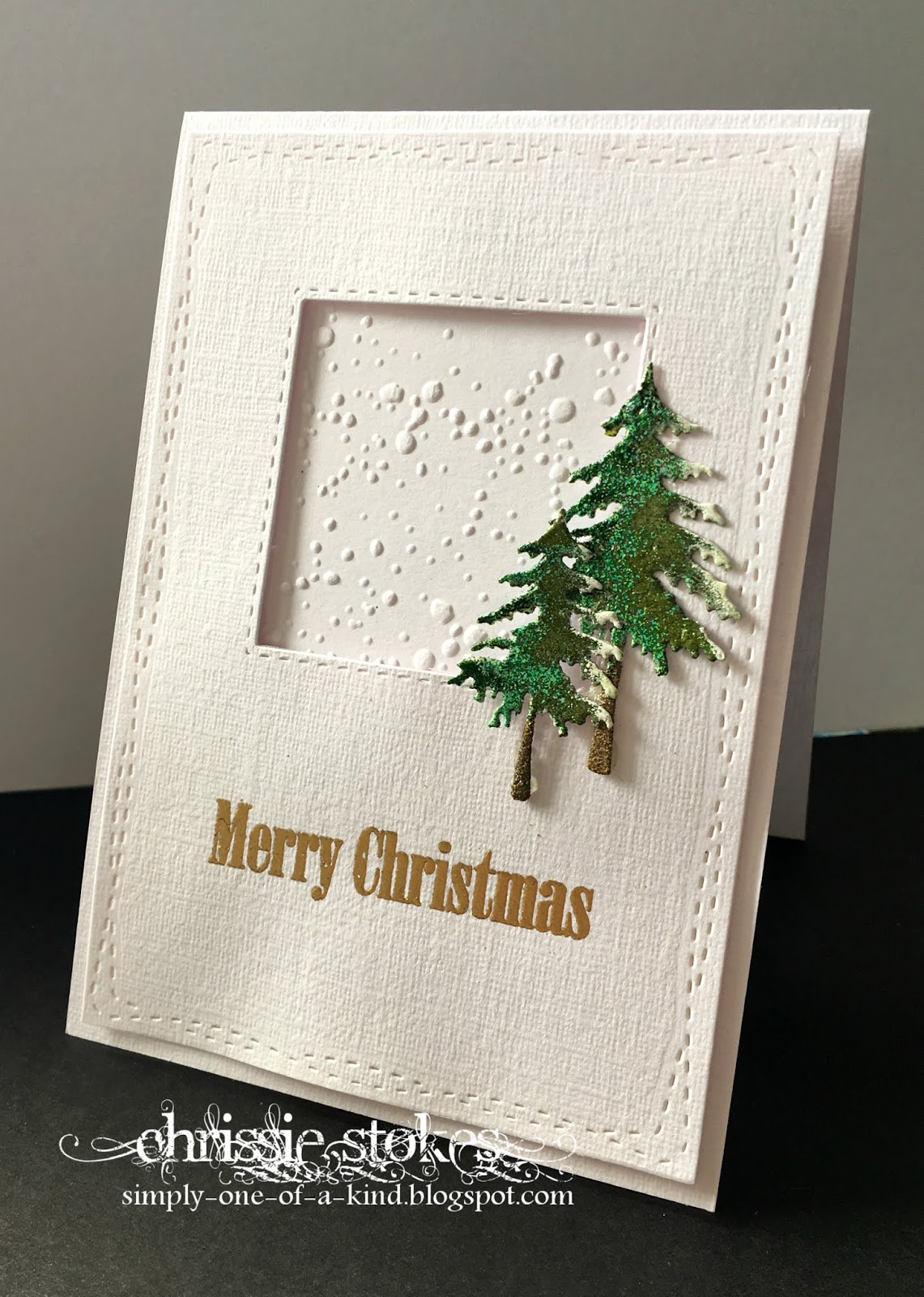 Simply One of a Kind: Masculine Christmas card