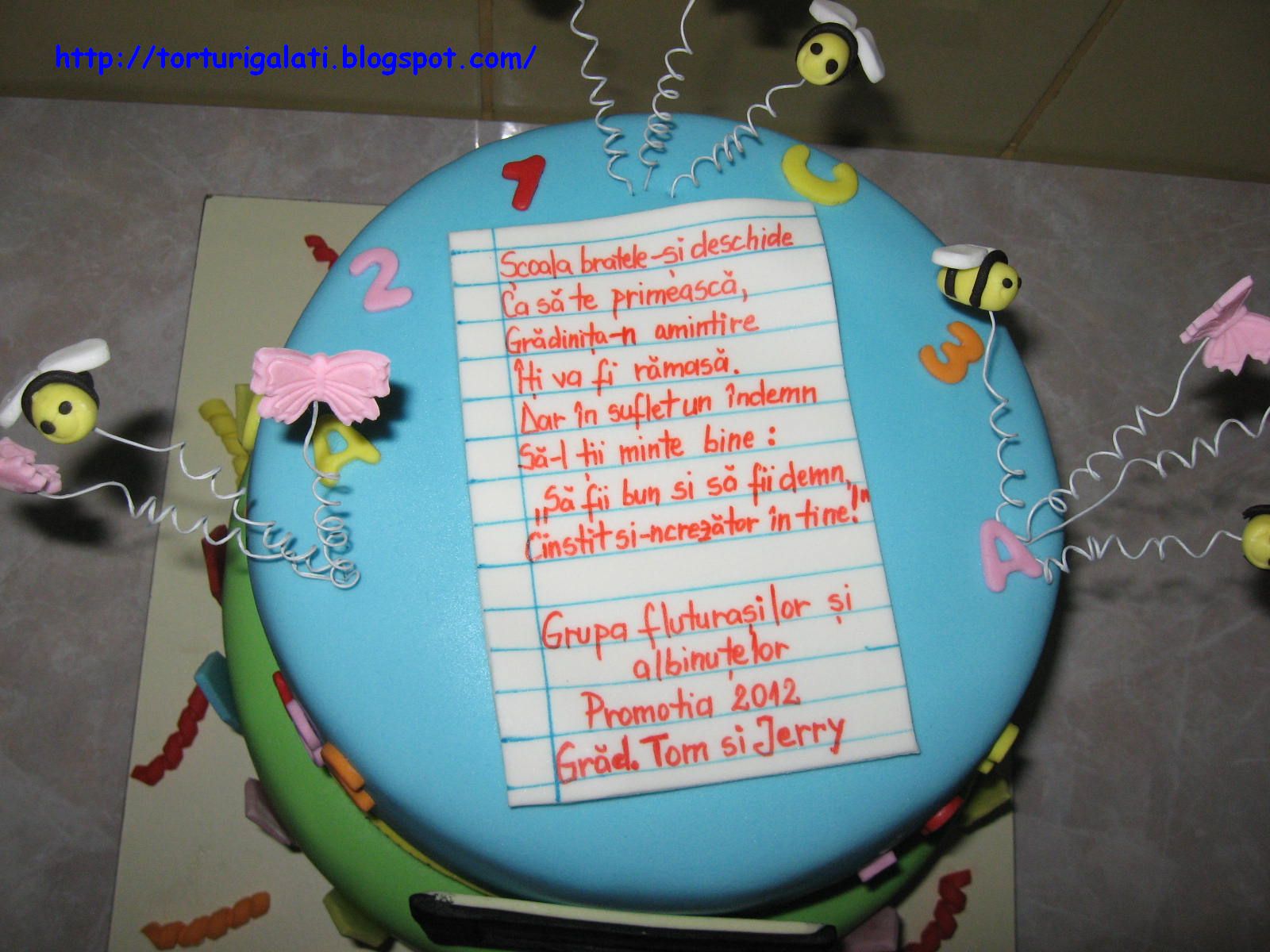 -Cellya's Cakes-: Tort "adio, gradinita!"