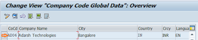 SAP FICO Central: Enter Global Parameters for Company Code OBY6