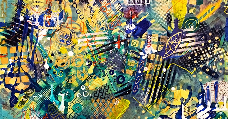 Daily Painters Abstract Gallery: "#keystonepipeline" Original Modern ...