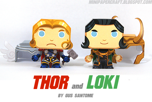 Mini Papercraft: Thor mini papercraft