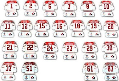 Olympic Hockey Pins: 2010 Canadian Olympic Hockey Team Jersey Set