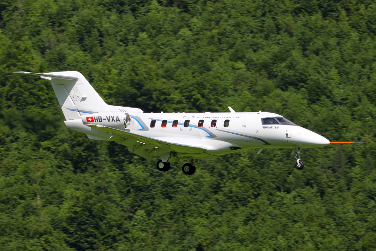 Planes and Trains - Planes 2015: HB-VXA / Pilatus PC-24 / Pilatus ...