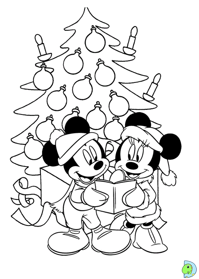 Dinokids - Desenhos para colorir: Desenhos de Mickey Mouse Natal para ...