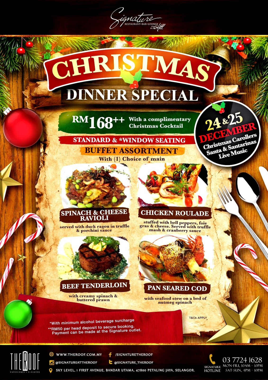 Follow Me To Eat La - Malaysian Food Blog: Christmas At The Roof ...