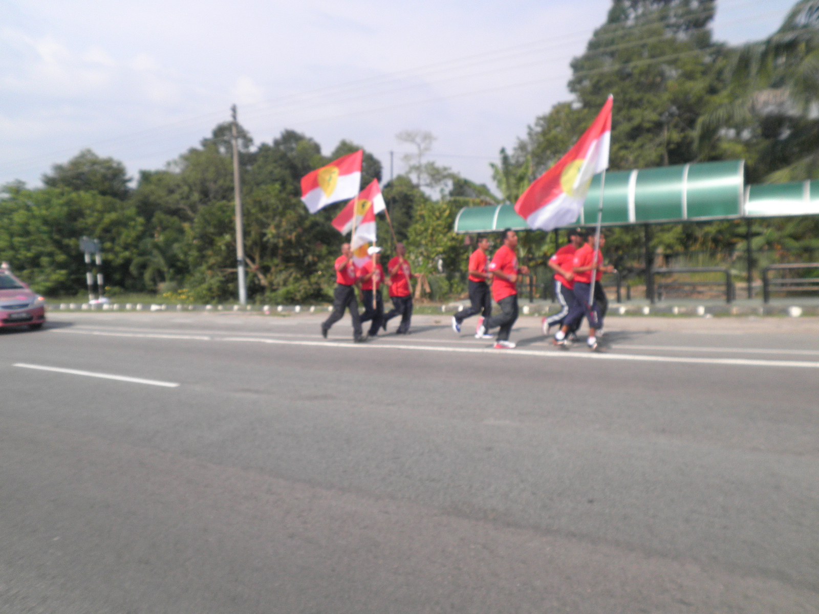 KKBN PONTIAN: KKBN Pontian Meraikan Larian Bendera Sang Saka Bangsa