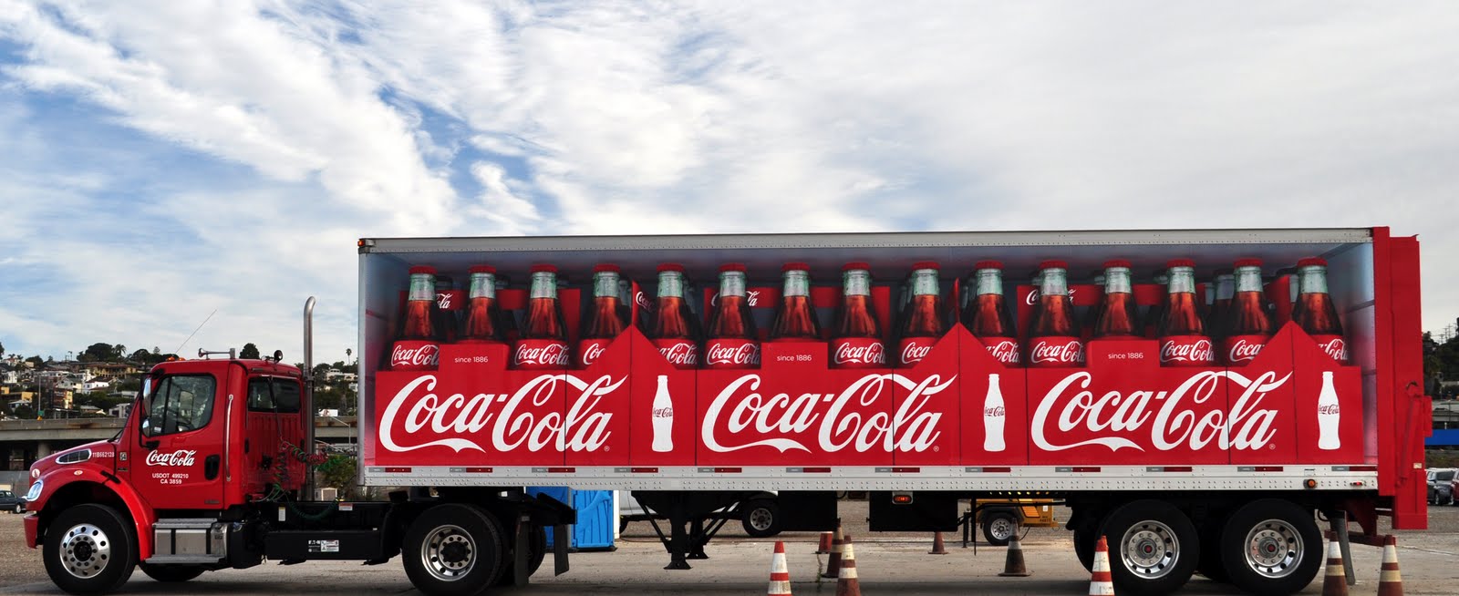 Just A Car Guy: The new ad campaign for Coca Cola delivery trailers