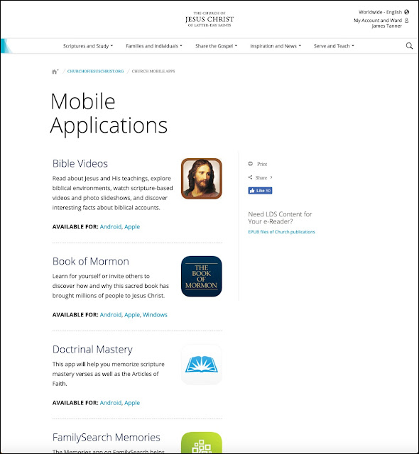 Rejoice, and be exceeding glad...: Apps and The Church of Jesus Christ ...
