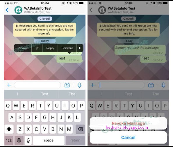 Cara Membatalkan Pesan WhatsApp yang Sudah Terkirim Cara Membatalkan Pesan WhatsApp yang Sudah Terkirim