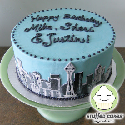 Stuffed Cakes: Seattle Skyline Cake