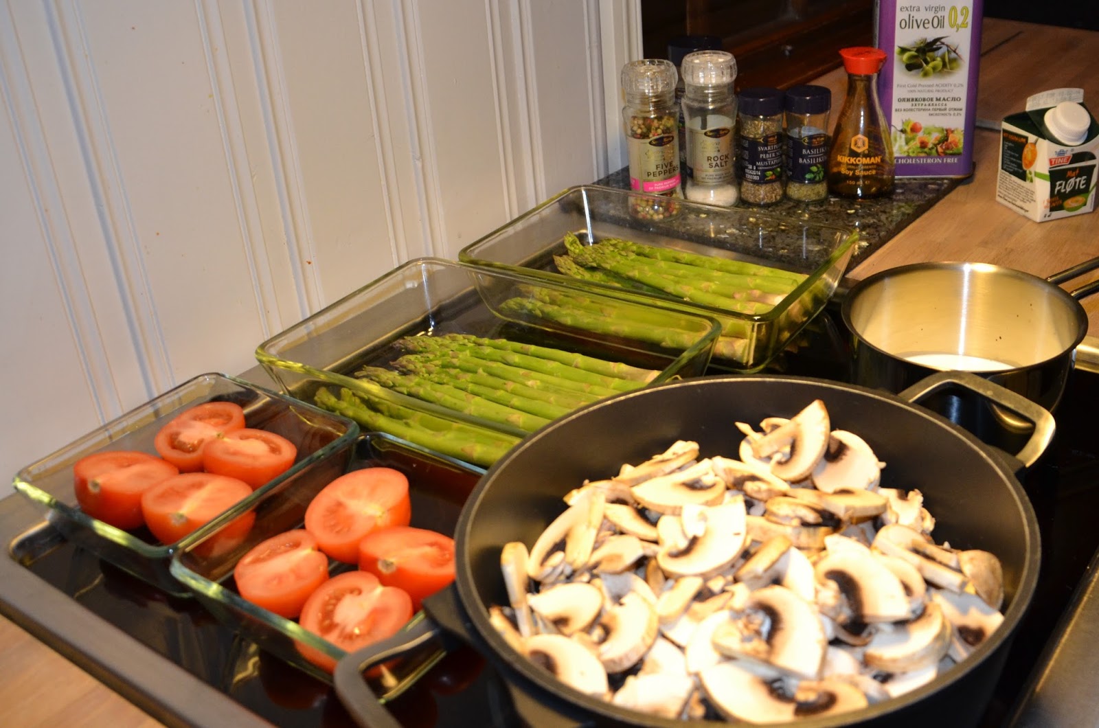 Helstekt okse indrefilet med tilbehør