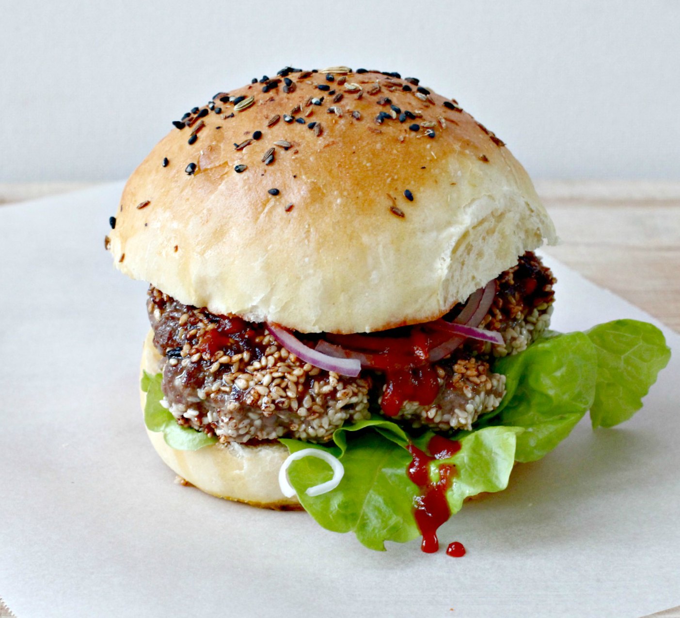 Milk and Honey: Sesame Beef Burgers