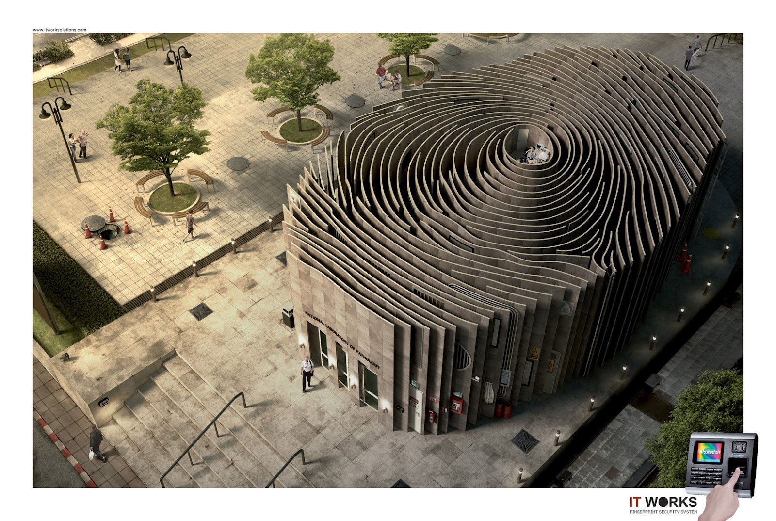 La Vie Digitale: Brilliant Print Ads for a Fingerprint Security Company