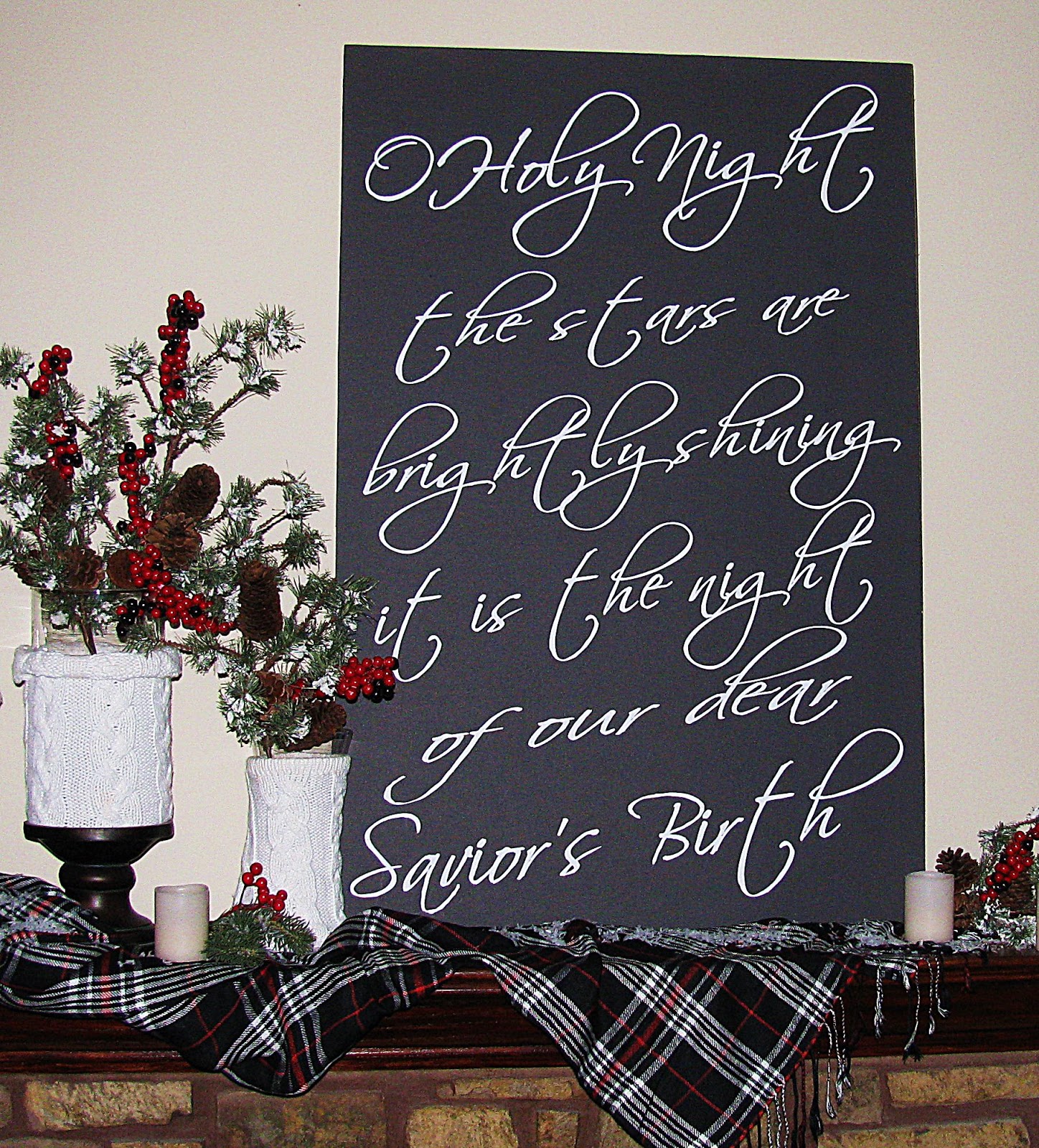 Our Creative Life: Custom Christmas Song Typography Sign