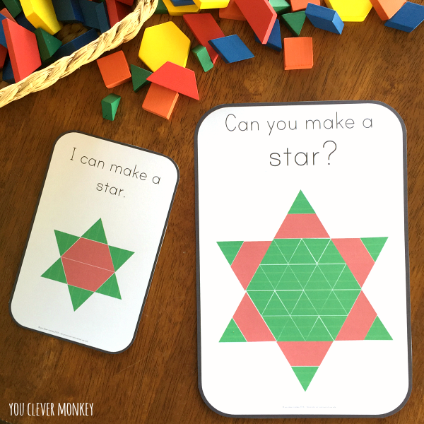 CHRISTMAS STEM PATTERN BLOCK CHALLENGE CARDS | you clever monkey