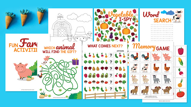 FREE Fun Farm Colouring and Activity Pack Printable for Kids