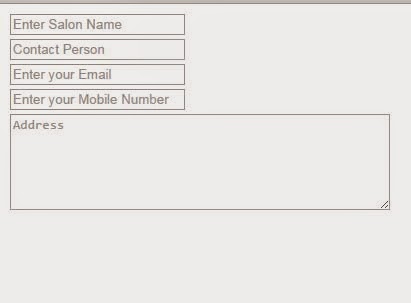 How to give placeholder for text box
