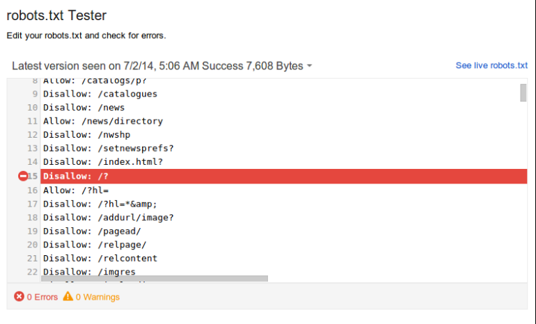 New Robots.txt Tester to Identify Errors - SEO Sandwitch