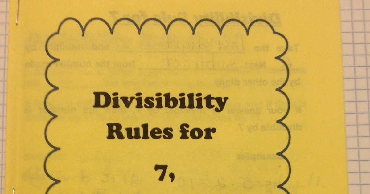 Equation Freak: Divisibility rules 7, 11 and 12