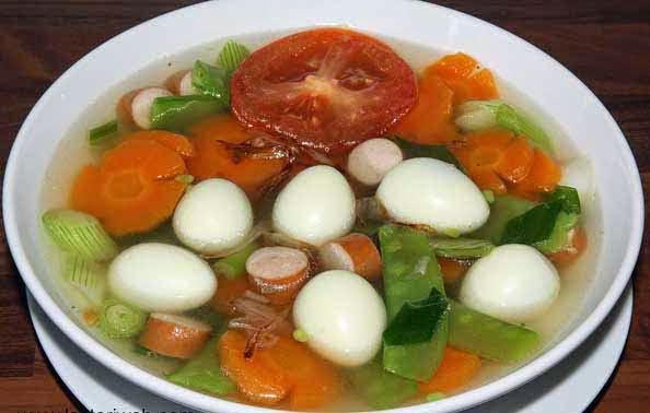 Resep Sayur Sehat - Sop Telur Puyuh Nikmat - Referensi Resep Makanan