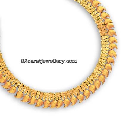 Gold Plain Mango Mala(Mango Maalai) Designs Gallery (South Indian ...
