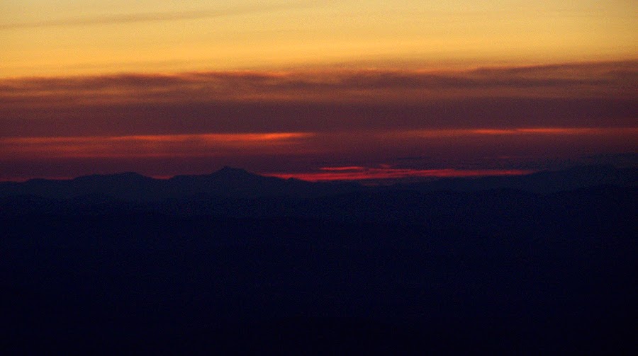 Hiking in the White Mountains: Sunset in the Presi's: Monroe and ...