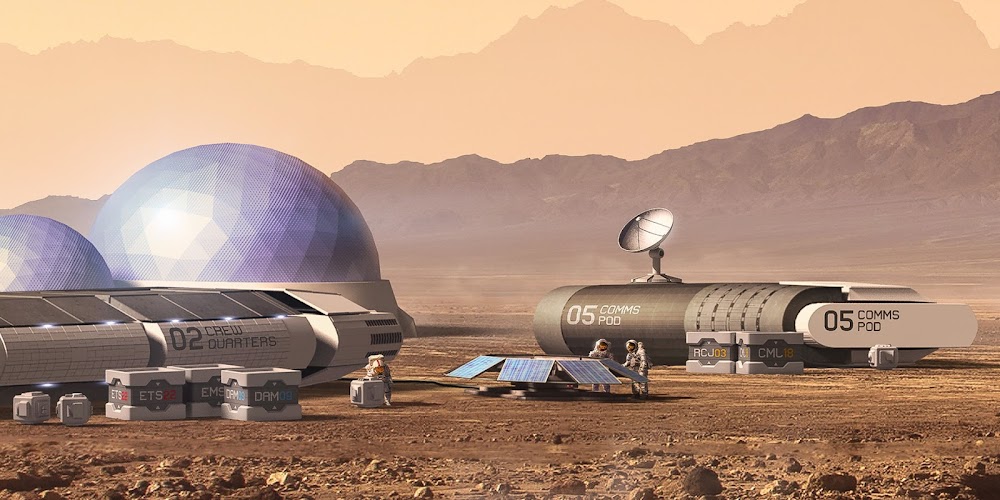 Mars base by Carles Marsal | human Mars