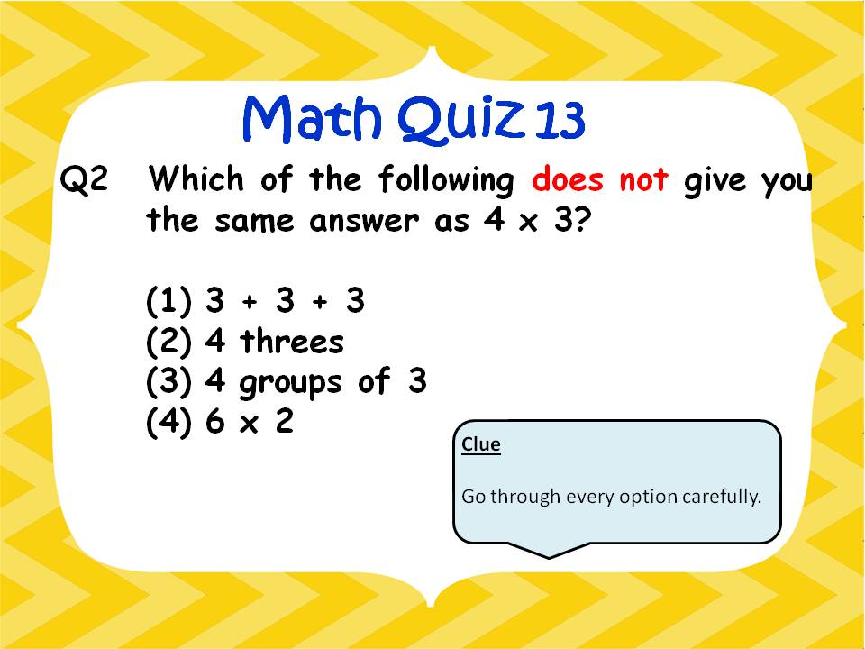P2A Class Blog: Math Quiz 13