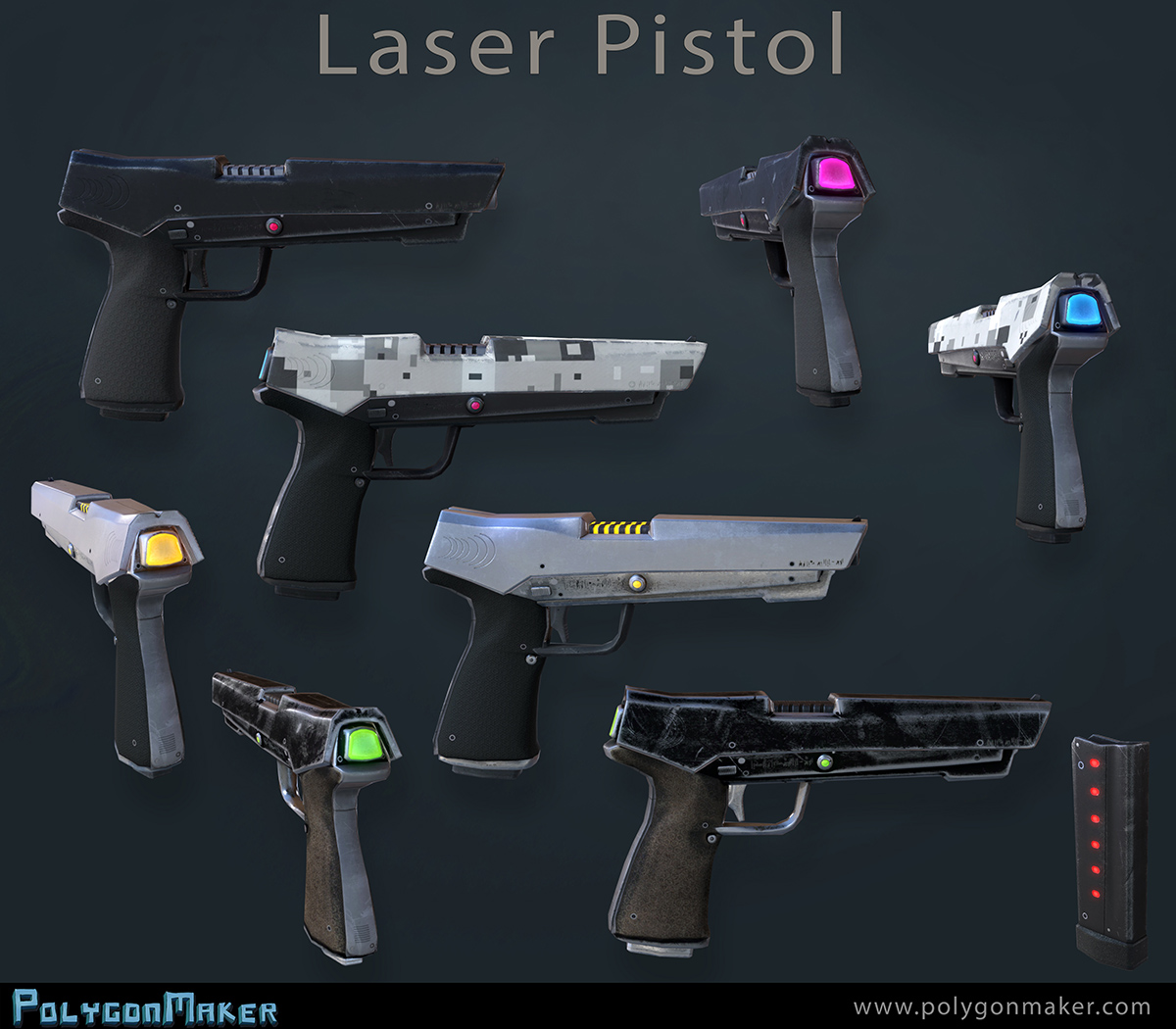 Polygonmaker: Weapons - Laser Pistol Released