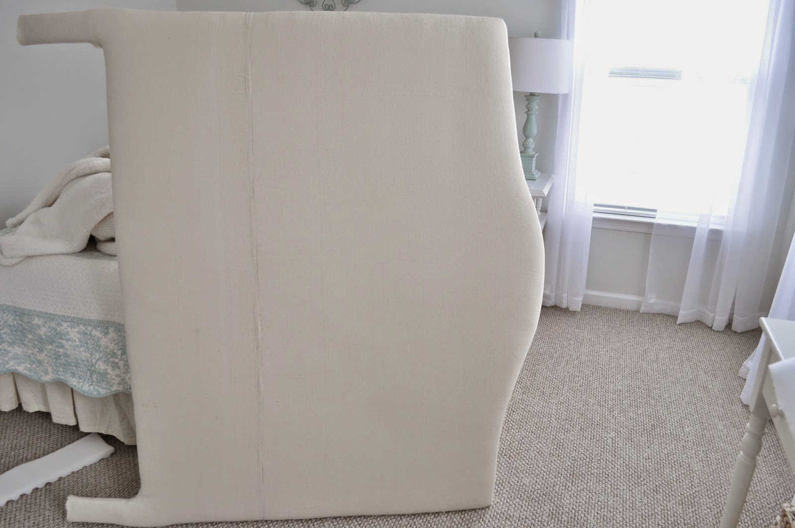 Olive & Gray: {DIY} Dropcloth Headboard