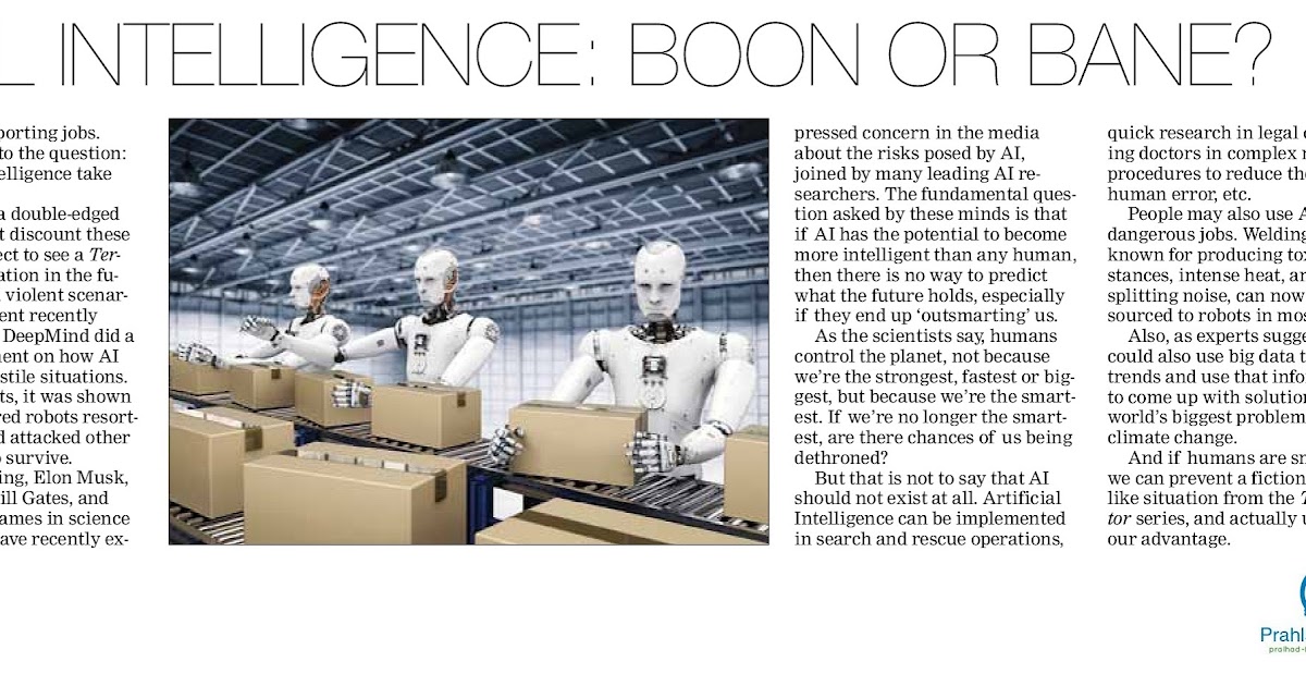 FYI@Librarian: Artificial Intelligence: Boon or Bane?
