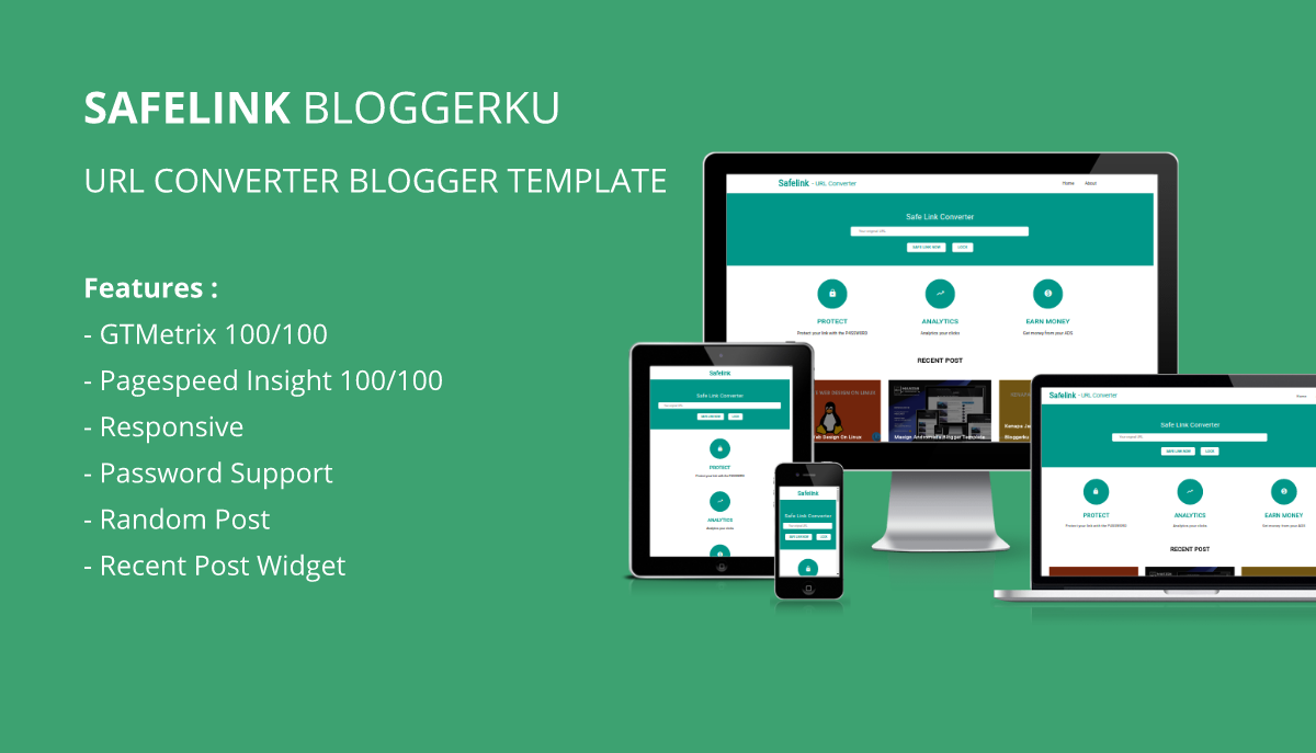 Safelink Blogger Template - Bloggerku