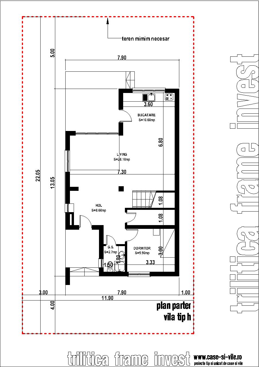 Case, Planuri, Proiecte: Proiect Vila Tip H