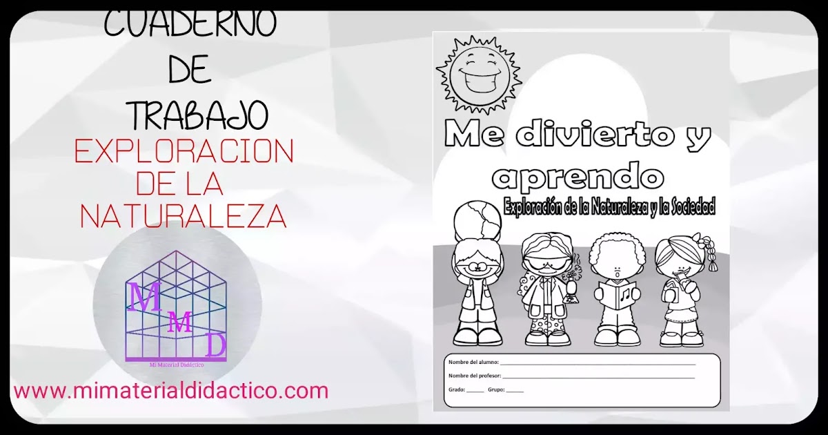 CUADERNO DE TRABAJO EXPLORACION DE LA NUTURALEZA | MATERIAL EDUCATIVO ...