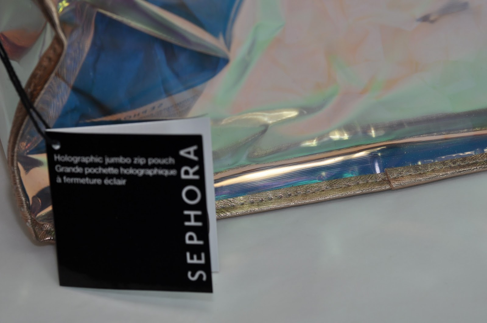 Sephora Holographic Jumbo Zip Pouch Review - The Shades Of U