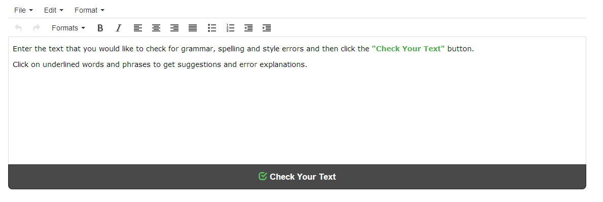 online grammar and punctuation checker tools with on-page needs