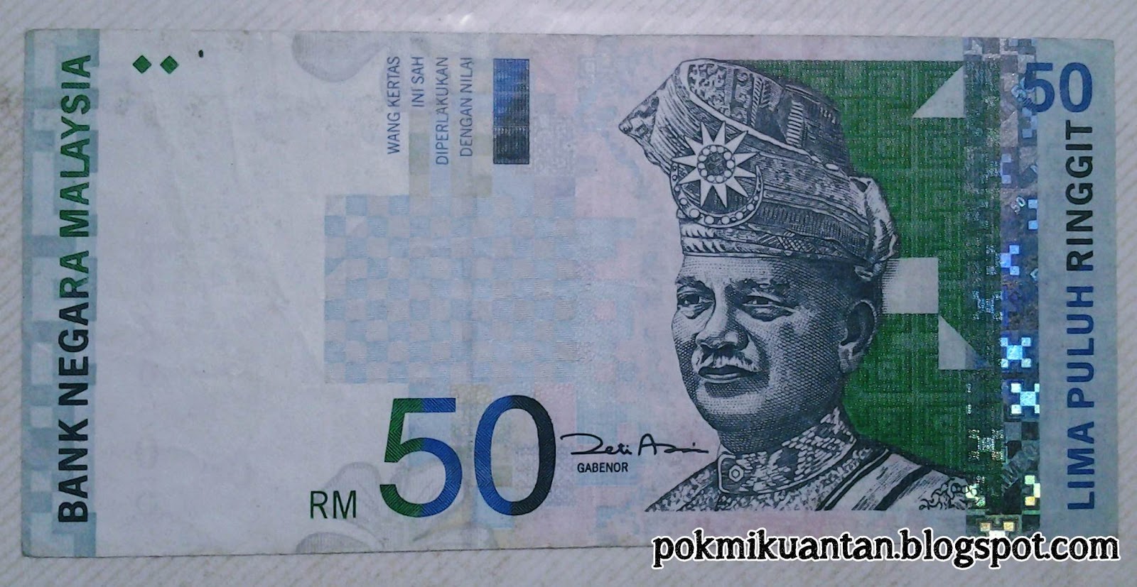 POKMI KUANTAN: Koleksi Wang Kertas Lama Malaysia "RM50.00"