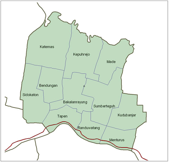 TAKJUB INDONESIA: PETA KECAMATAN-KECAMATAN DI KABUPATEN JOMBANG