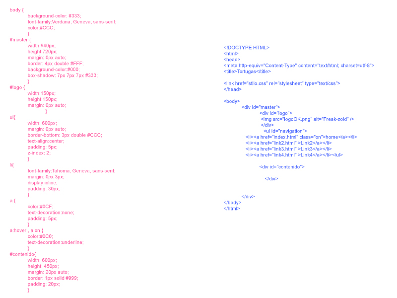 B11 Introduccion a html: Pagina simple HTML y CSS